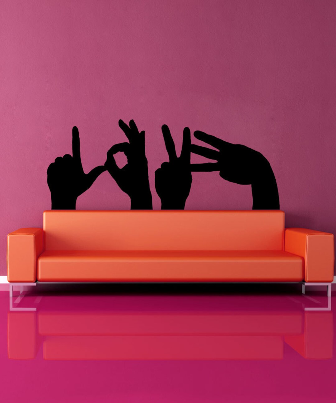 Vinyl Wall Decal Sticker Love Sign Osmb721s - Etsy