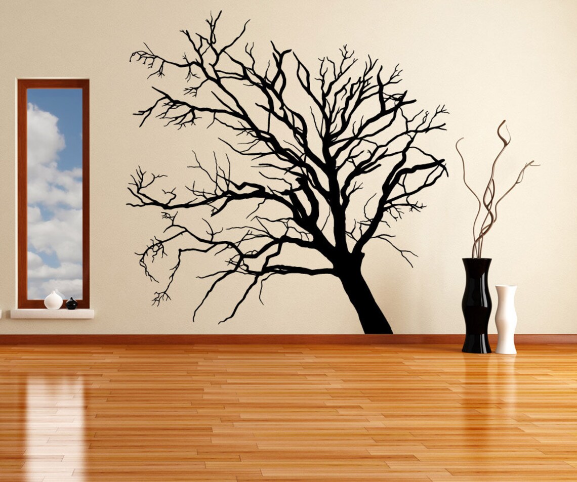 Vinyl Wall Decal Sticker Leafless Tree Osmb620s | Etsy