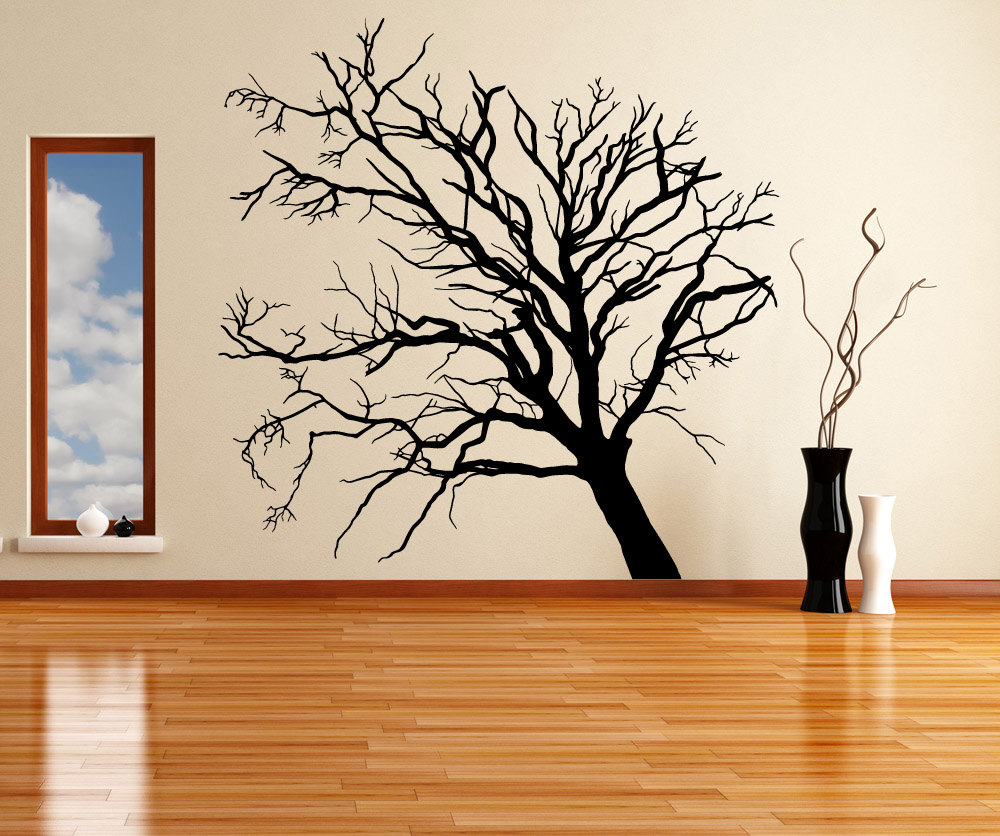 Vinyl Wall Decal Sticker Leafless Tree Osmb620s | Etsy