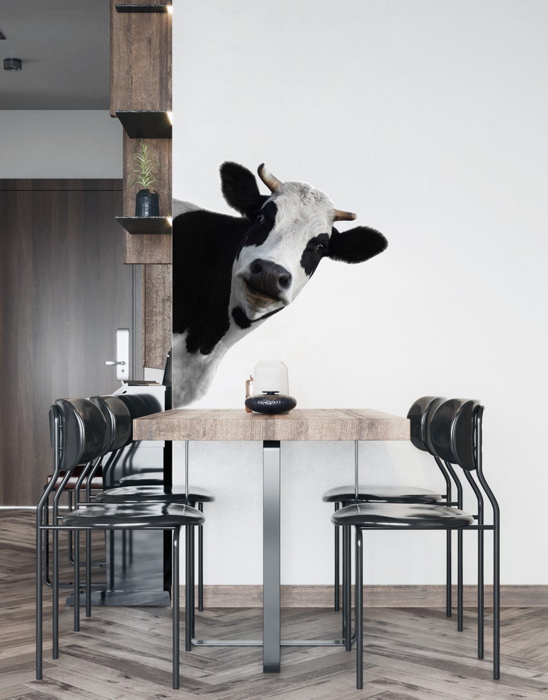 Cow Wall Decal Farm Animal Wall Art Nursery Decal Barn Yard - Etsy