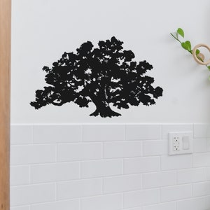 Oak Tree Wall Decal Sticker. Bedroom Wall Decor. Bathroom Wall Art ...