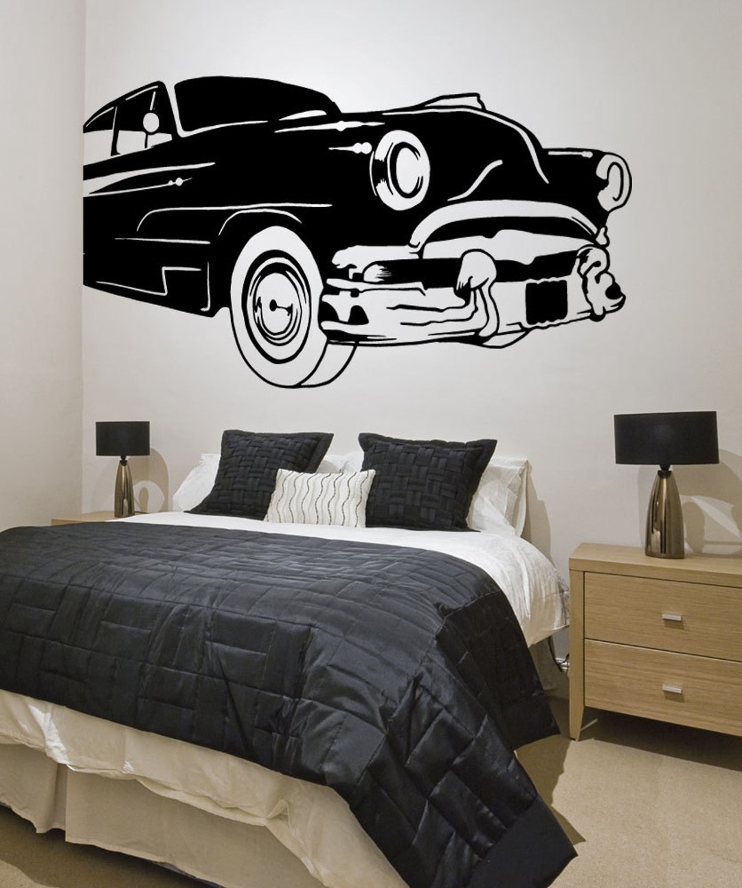 Vinyl Wall Decal Sticker Classic American Car Osmb669s - Etsy