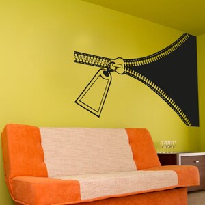 Vinyl Wall Decal Sticker Zip up Osaa1345s - Etsy