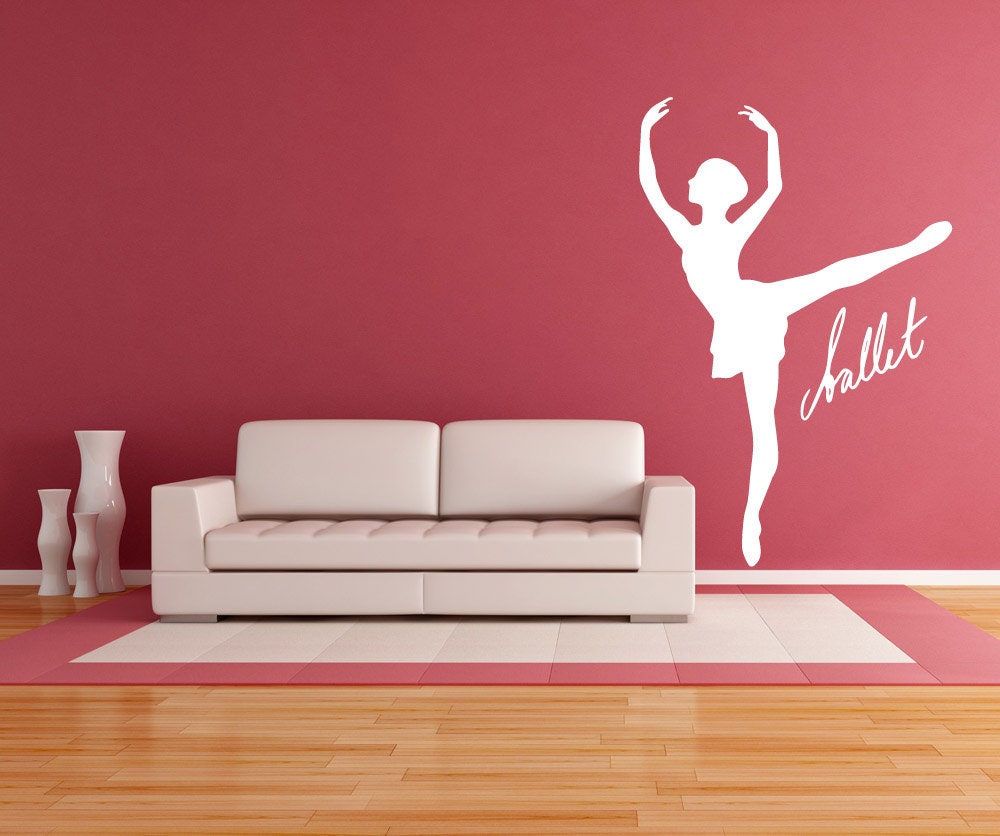 Vinyl Wall Decal Sticker Ballet Dancer Ballerina Osmb572s - Etsy
