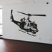 Military Huey Helicopter Wall Decal Sticker. Gift for Veteran. Navy ...