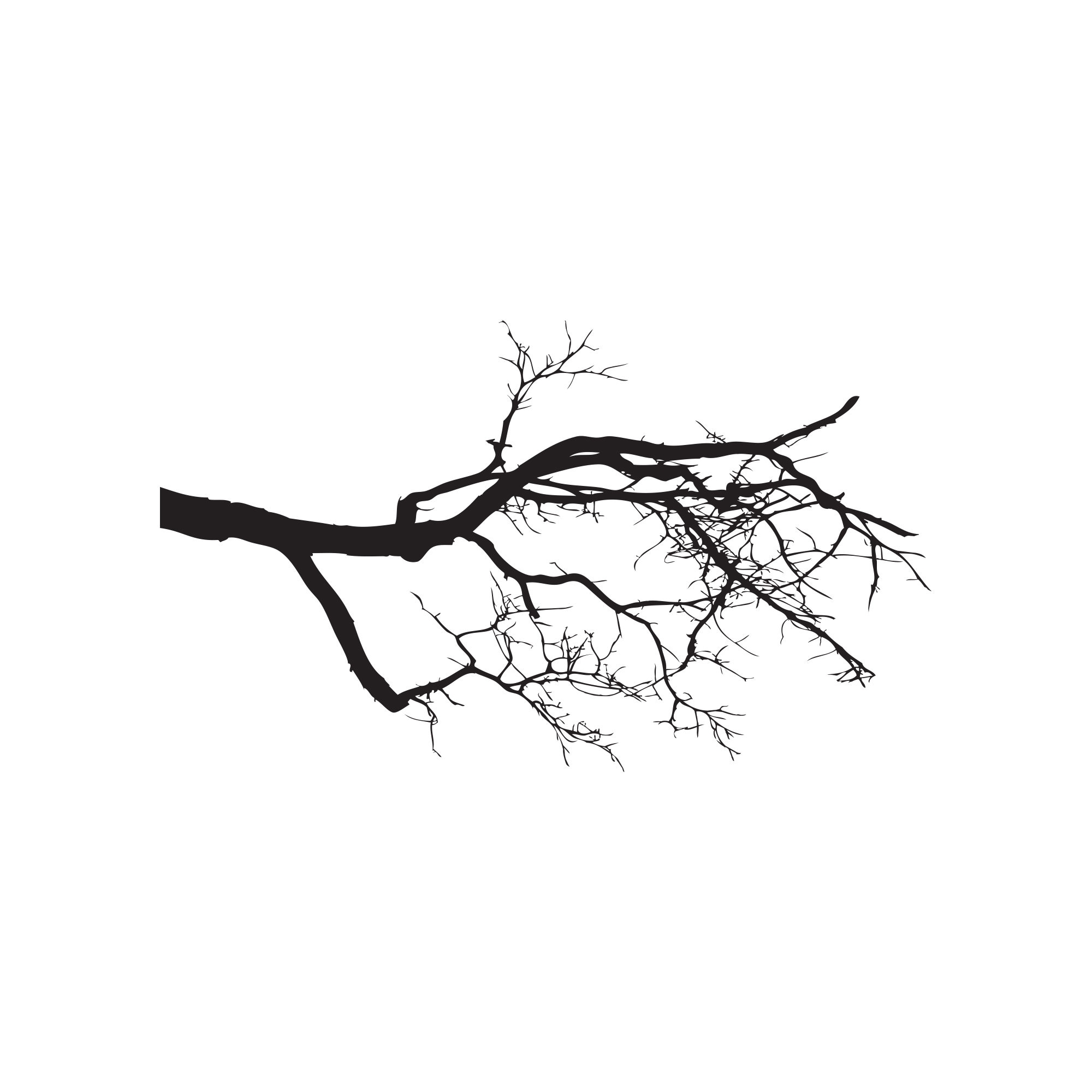 Tree Top Branches Vinyl Wall Decal Sticker for Your Bedroom Wall Decor ...