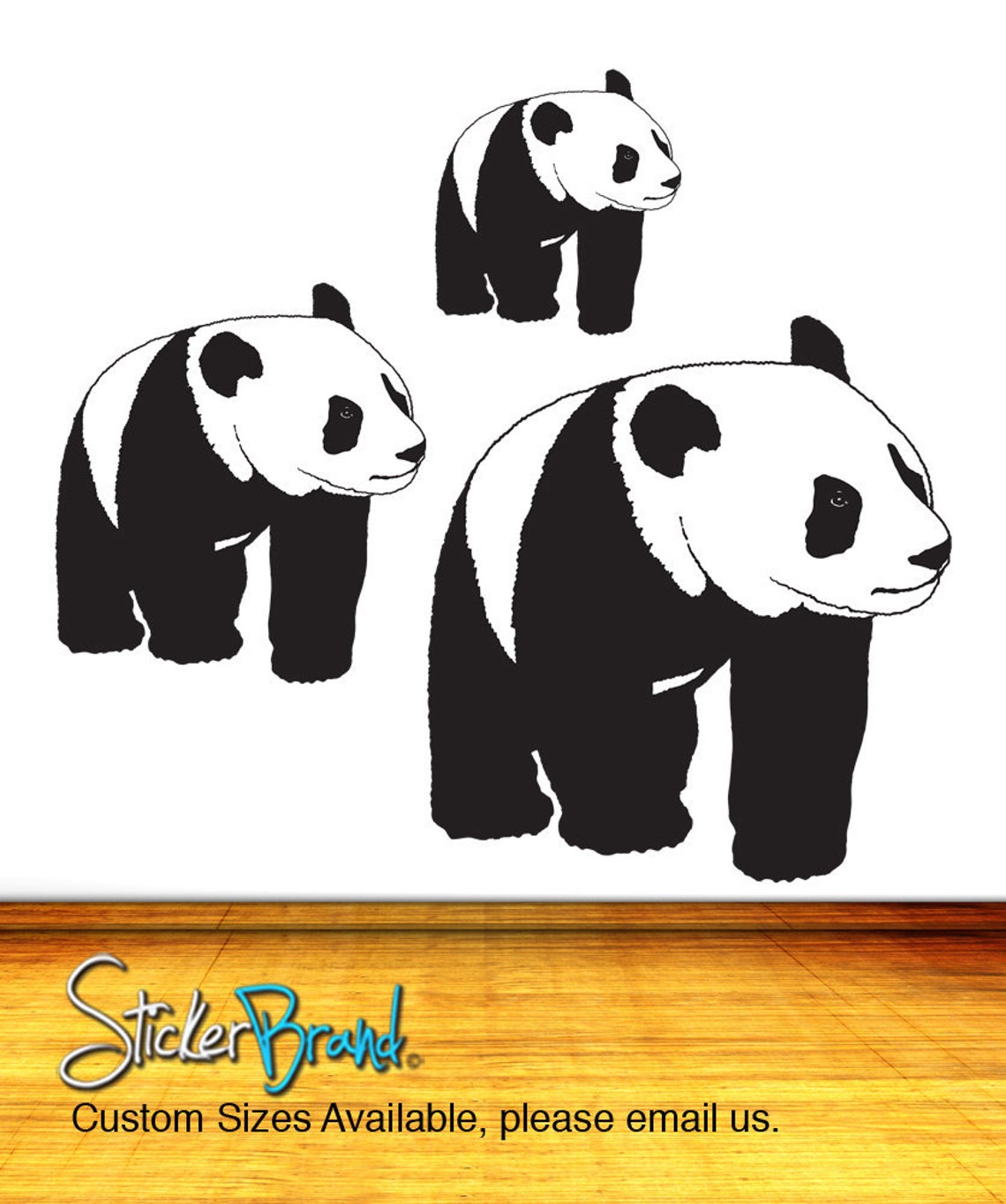Vinyl Wall Decal Sticker Panda Aedel131b - Etsy