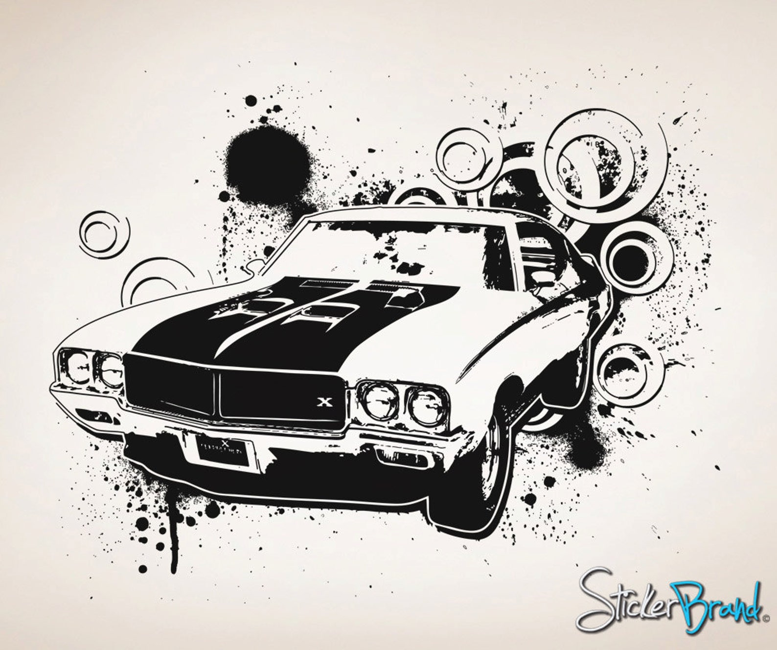 Vinyl Wall Decal Sticker 70s American Muscle Car OSAA123B | Etsy