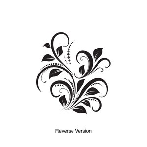 Swirl Flower Floral Vinyl Wall Decal Sticker. Living Room Wall Art ...