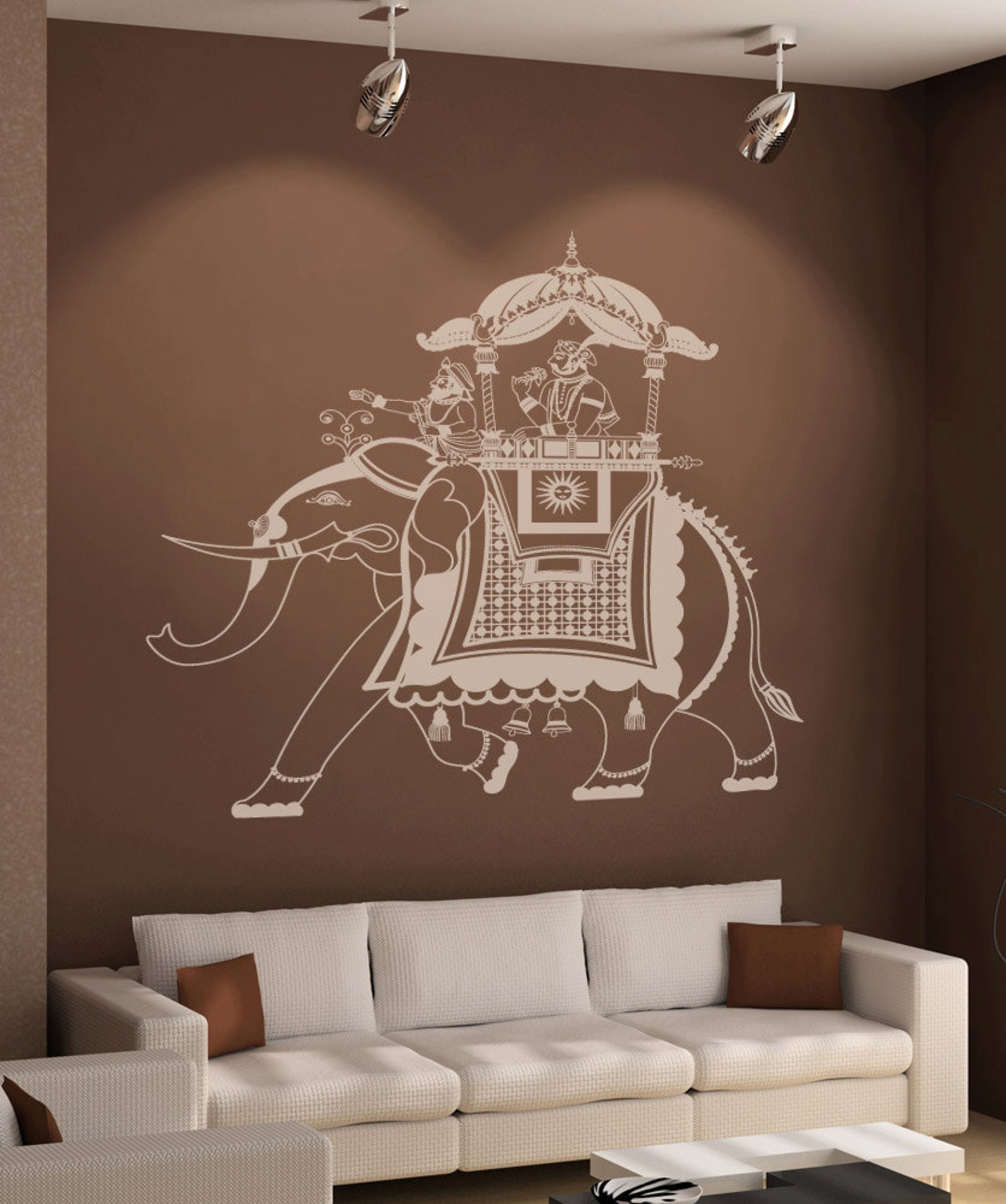 Vinyl Wall Decal Sticker Rajasthan Indian Elephant 876m - Etsy