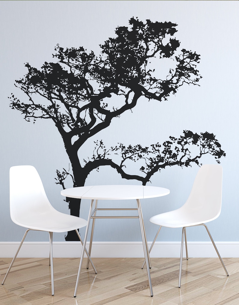 Big Oak Tree Wall Decal. Bedroom Wall Decor. Nursery Room Wall - Etsy