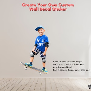 Custom Life Size Wall Decal - Personalized Photo, Die Cut Full Body ...