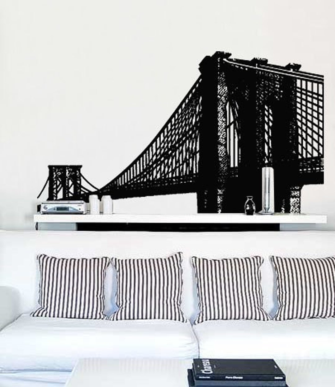 Larger Size Vinyl Wall Decal Sticker Brooklyn Bridge New York NYC 45 ...