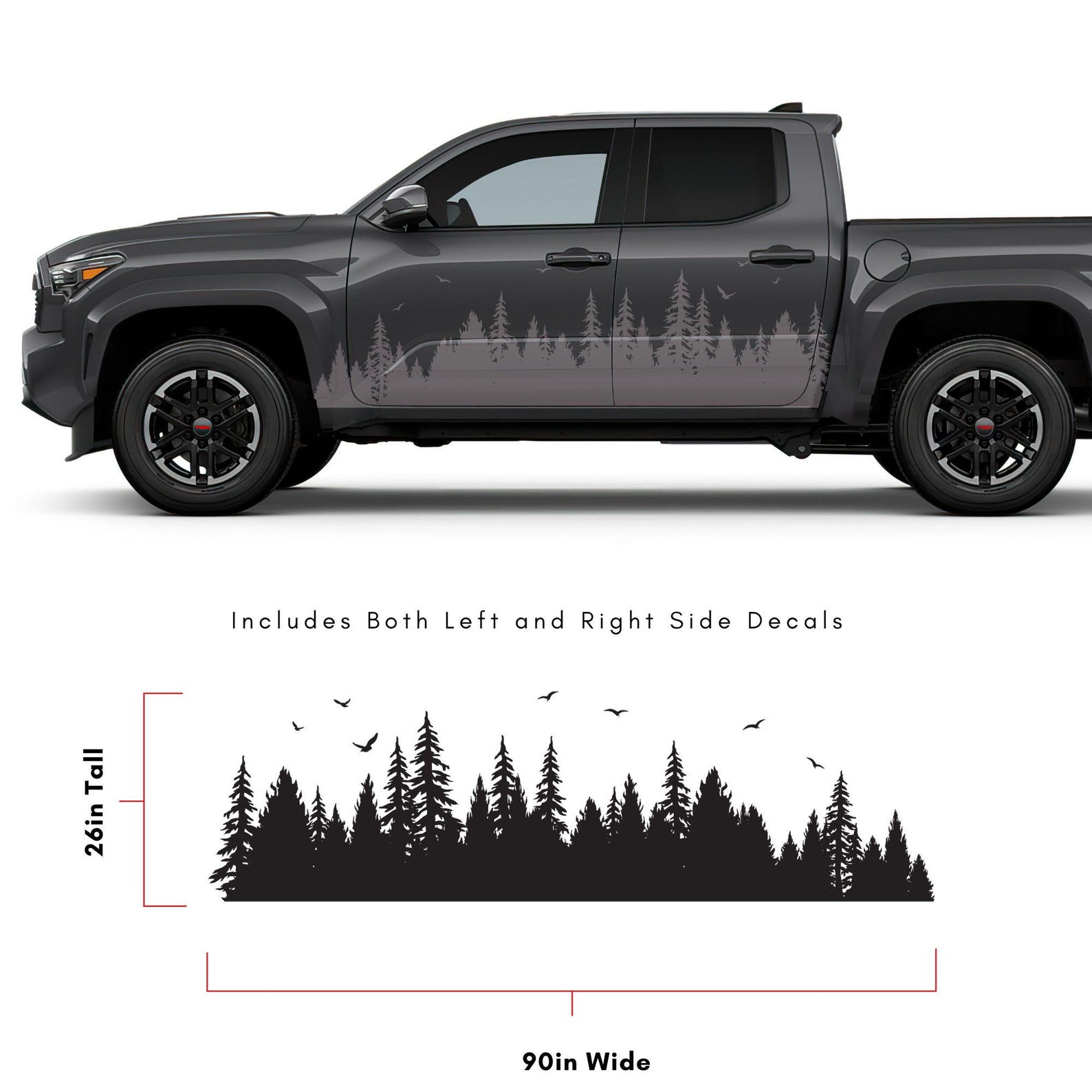 Overland Truck Sticker. Forest Woodland Adventure off Road Decal ...