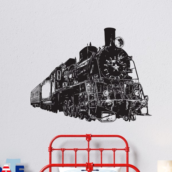 Steam Engine Wall Decal - Etsy