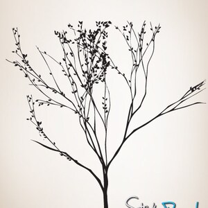 Vinyl Wall Decal Sticker Tall Tree Branches Mmartin140m - Etsy