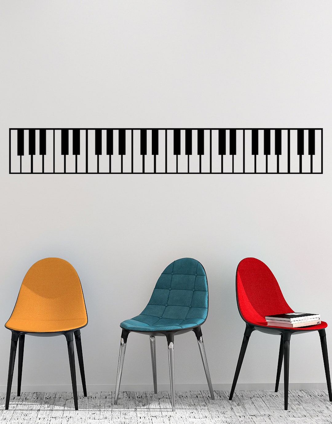 Piano Keys Vinyl Wall Decal Sticker. Kid's Room Wall Decal. Music ...