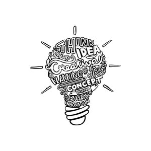 Lightbulb Motivational Wall Decal Quote. Office Decor, Creative Words ...