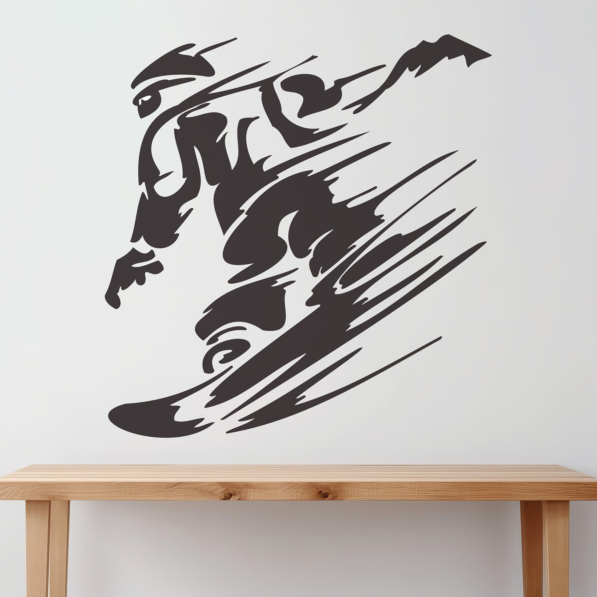 Custom Wall Sticker Snowboarder Vinyl Wall Decal – Mountain ...