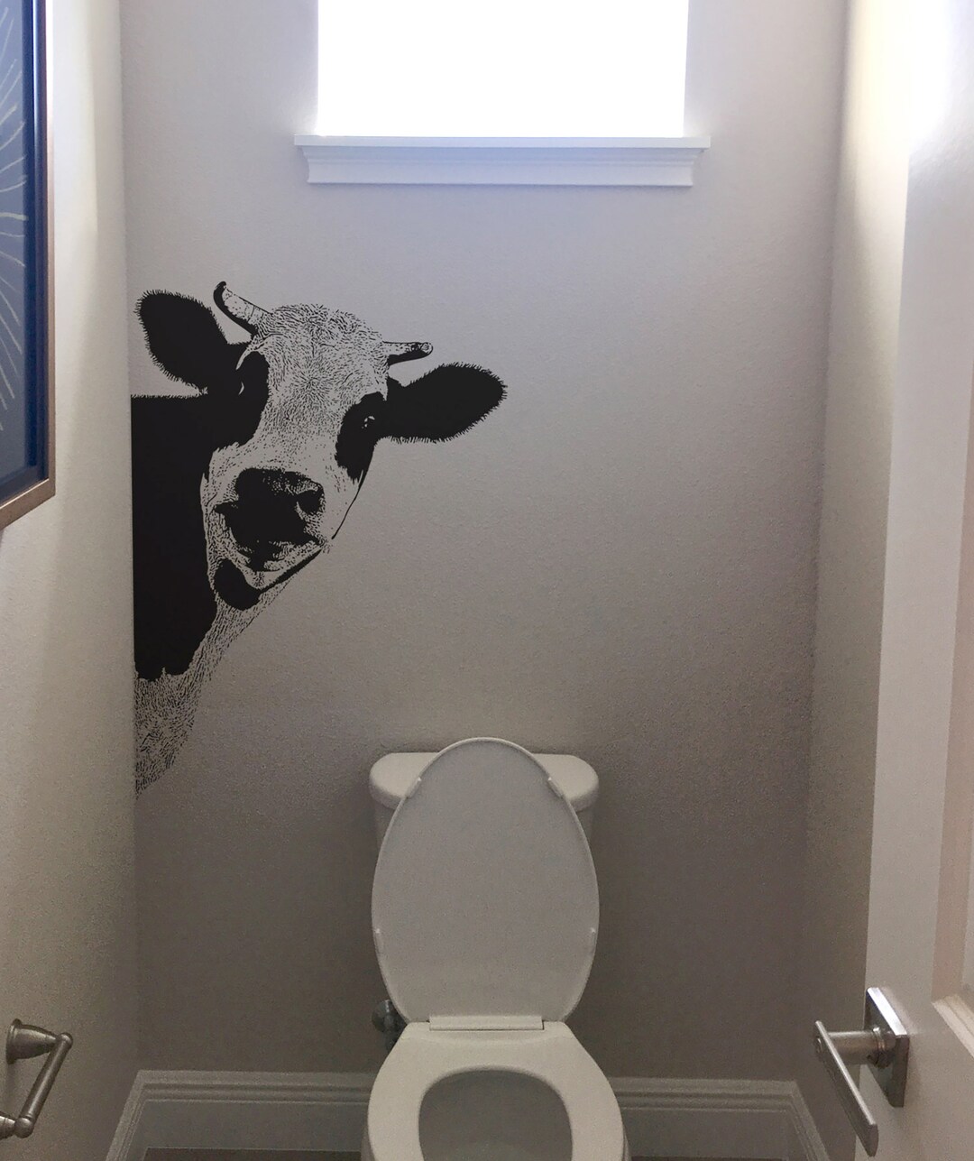 Farmhouse Cow Wall Decal Sticker Rustic Country Farmland Home Decor ...