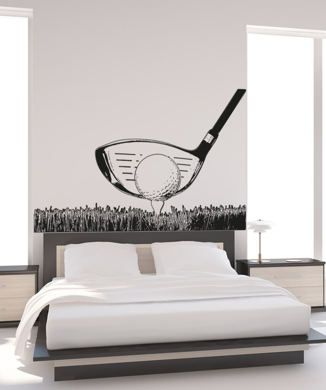 Golf Tee Wall Decal. Golf Course Wall Decor. Gift for Golfer. Golf Wall ...