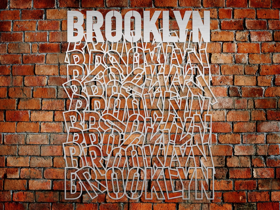 Brooklyn Metal Sign Power Coated 18 Gauge Steel New York Home Decor ...