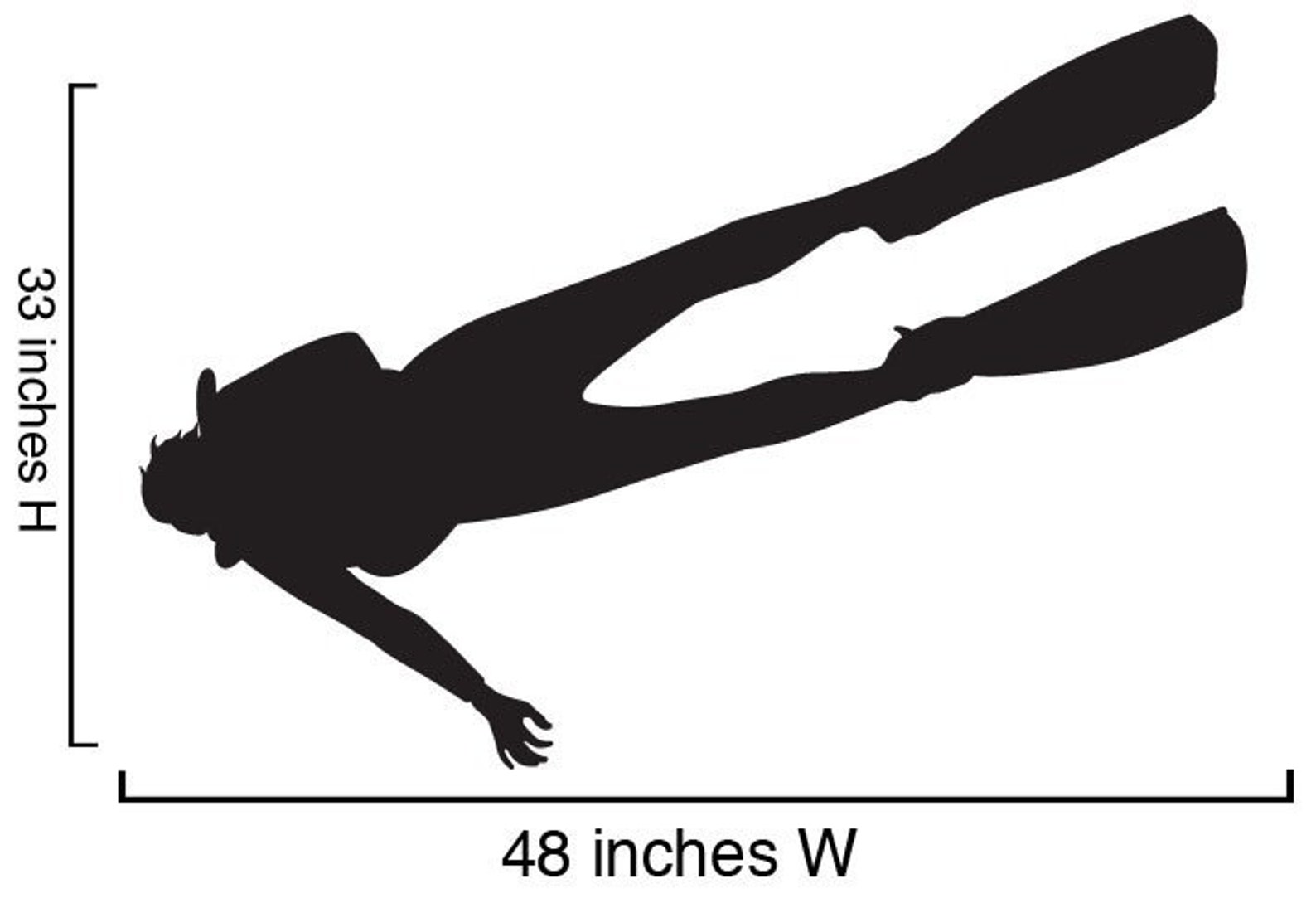 Vinyl Wall Art Decal Scuba Divers Diving 2 Decals 170A - Etsy