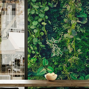 Greenery Jungle Bush Wallpaper Mural. Tropical Leaves Wallpaper ...