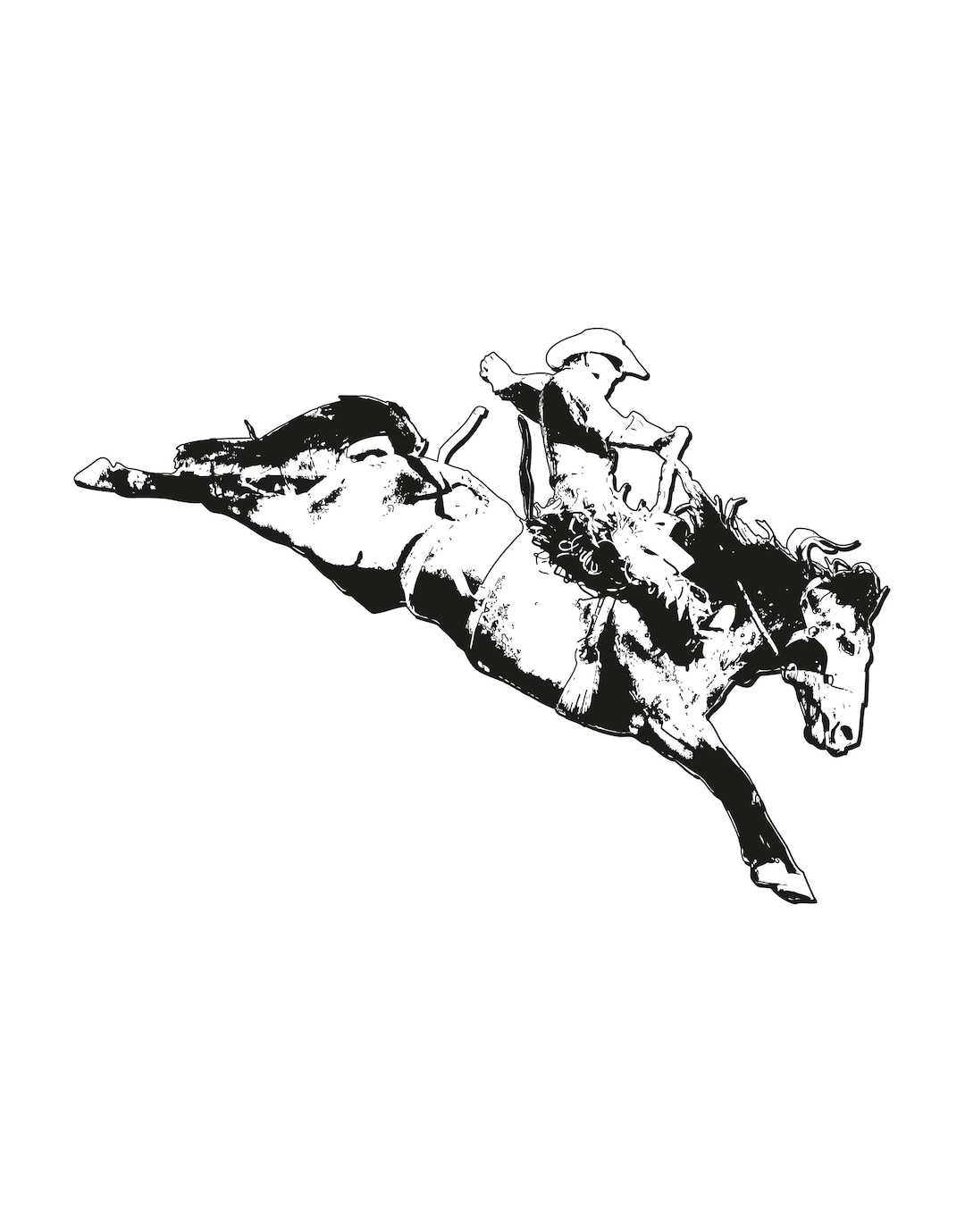 Rodeo Rider Wall Decal Sticker. Rodeo Wall Art Decor Western Theme ...