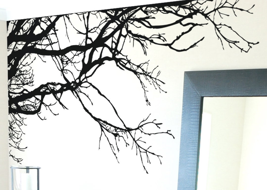 Tree Top Branches Vinyl Wall Decal Sticker for Your Bedroom Wall Decor ...