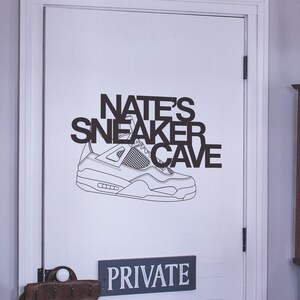 Personalized 'sneaker Cave' Wall Decal - Gift Sneakerhead Enthusiast ...