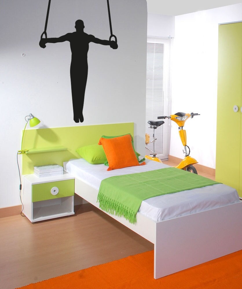 Olympic Rings Wall Decal Sticker. Kid's Room Decor. Gymnastics Wall Art ...