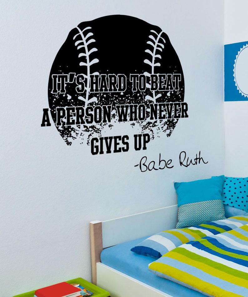 Vinyl Wall Decal Sticker Babe Ruth Quote 5430s | Etsy