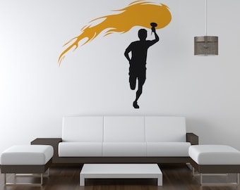 Torch Wall Decal - Etsy