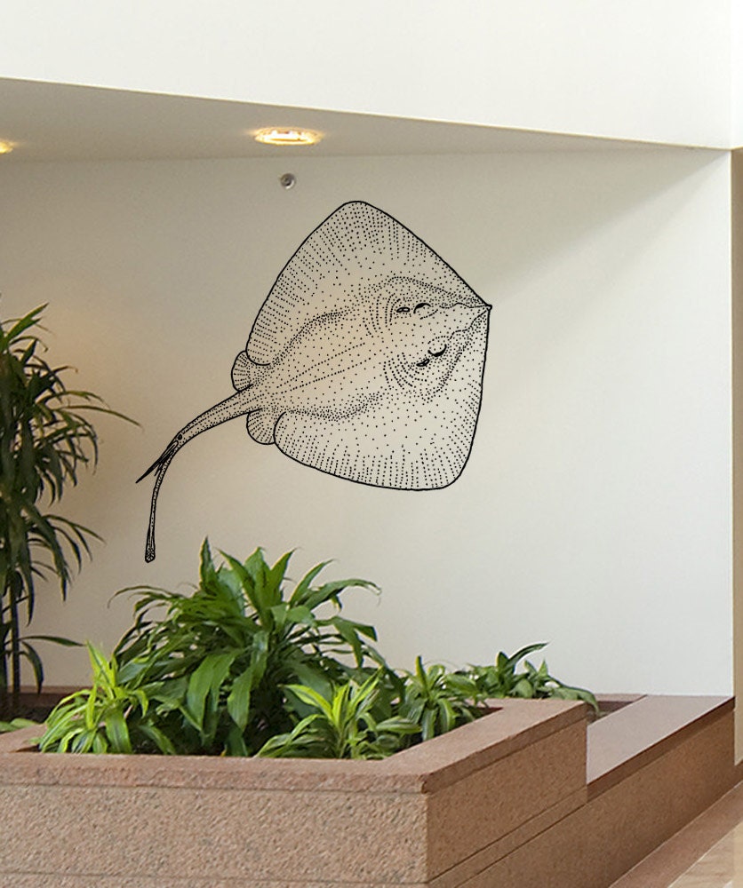 Spotted Stingray Wall Decal Sticker. Kid's Room Decor. Sea - Etsy