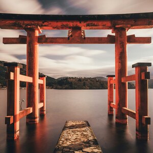 Asian Decor. Japanese Gateway Mural. Japanese Torii Gate Wallpaper ...