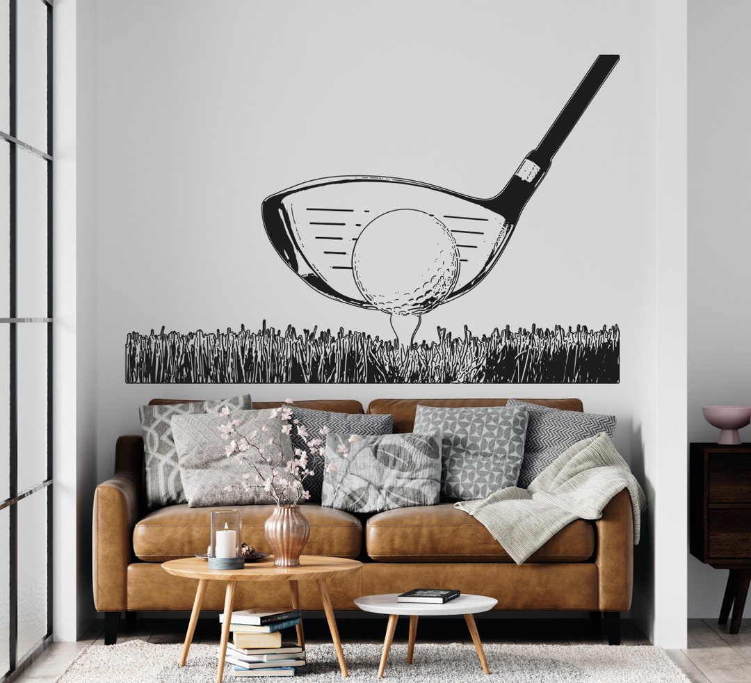 Golf Tee Wall Decal. Golf Course Wall Decor. Gift for Golfer. Golf Wall ...