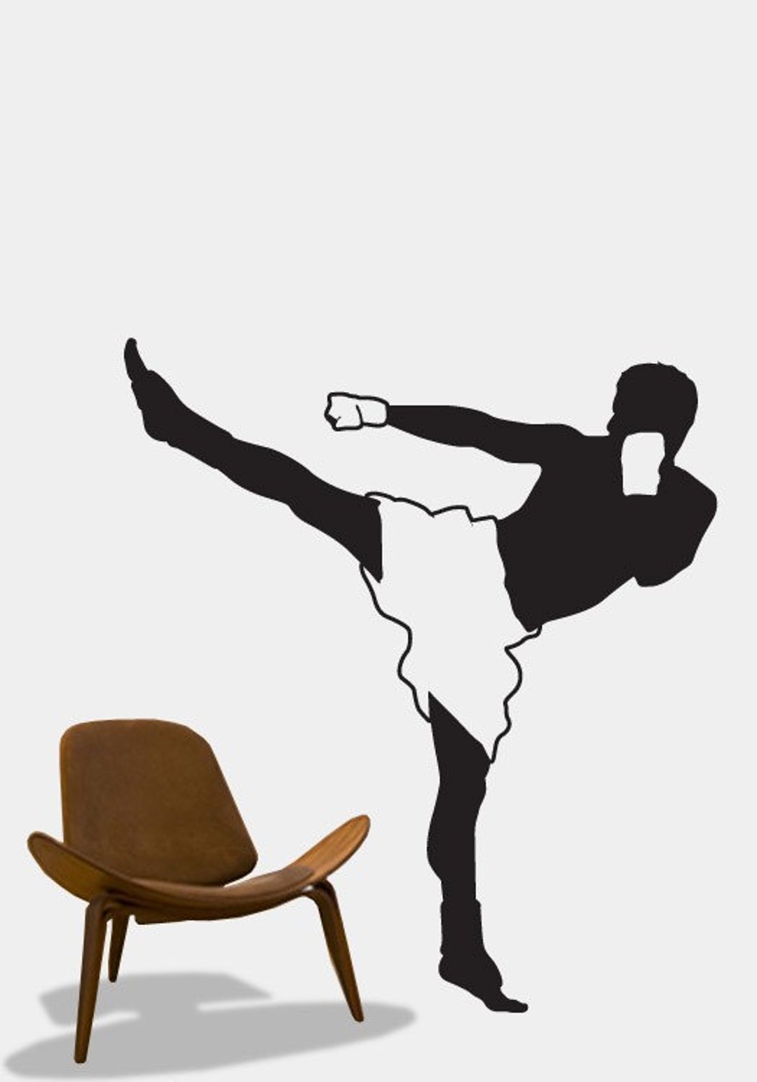 Vinyl Wall Decal Sticker Kick Boxer Kick 303 - Etsy