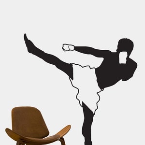 Vinyl Wall Decal Sticker Kick Boxer Kick 303 - Etsy