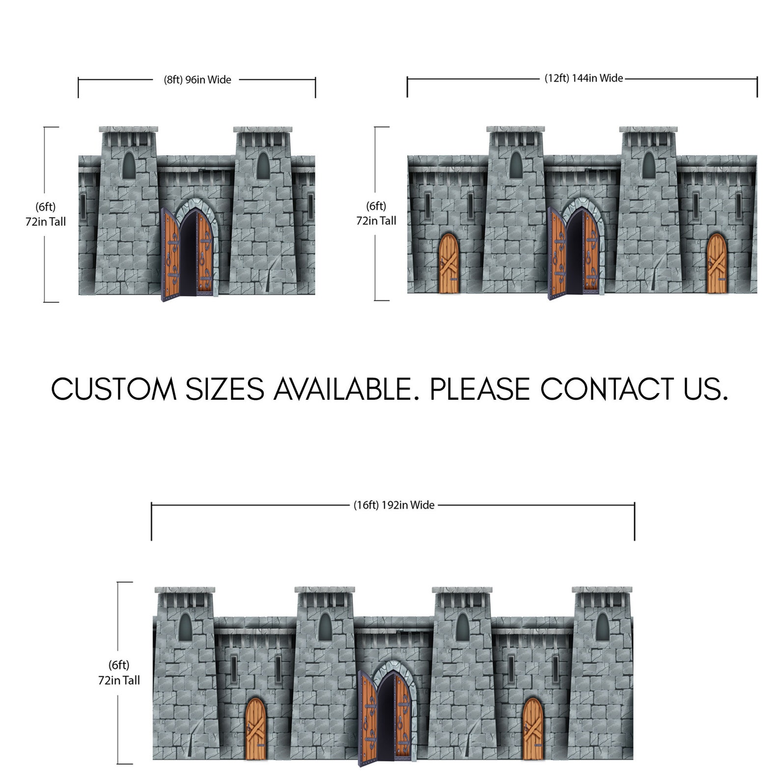 Castle Wallpaper Peel and Stick Wall Mural. Castle Backdrop for Kid’s ...