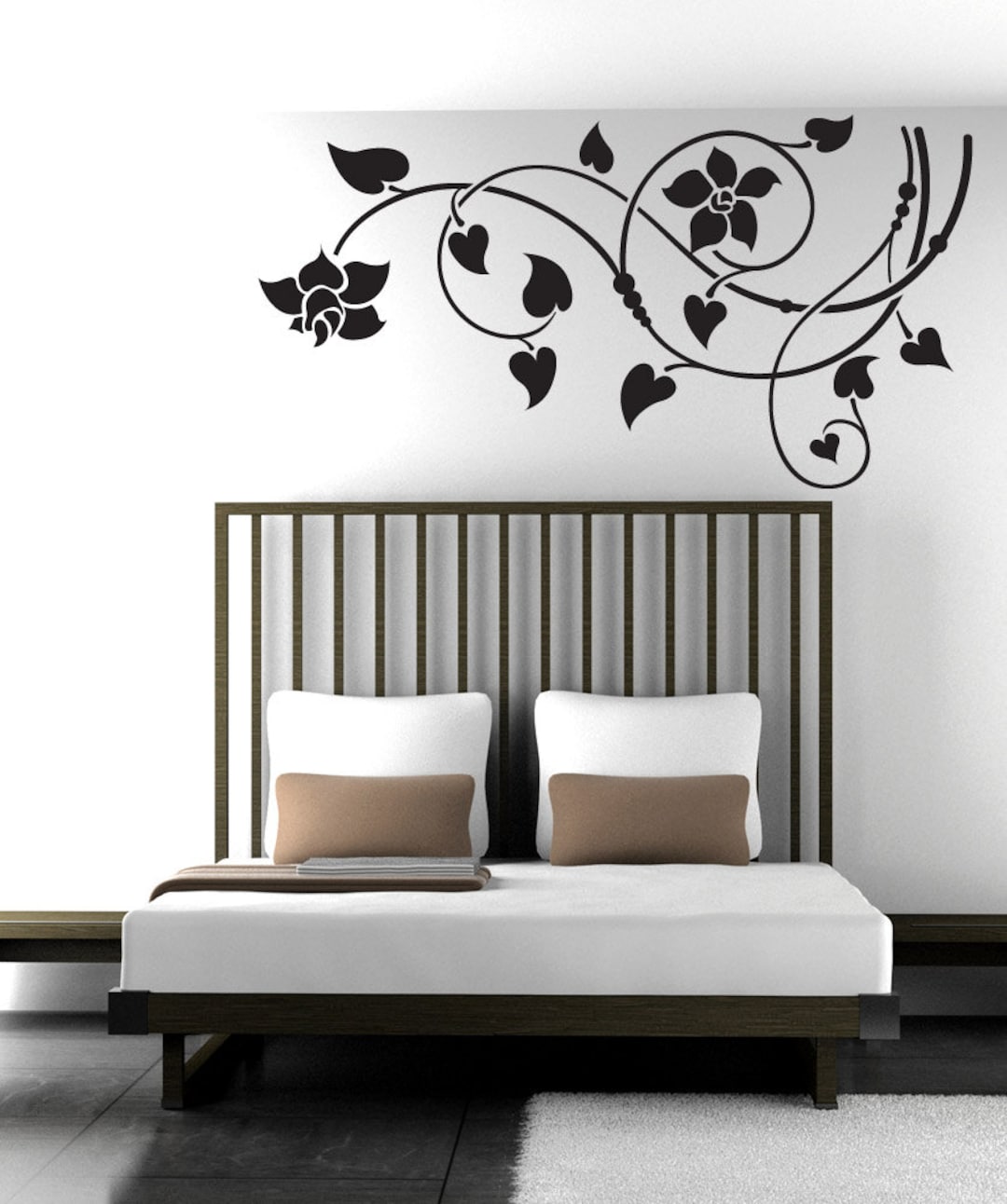 Vinyl Wall Decal Sticker Lily Vines 1505m - Etsy