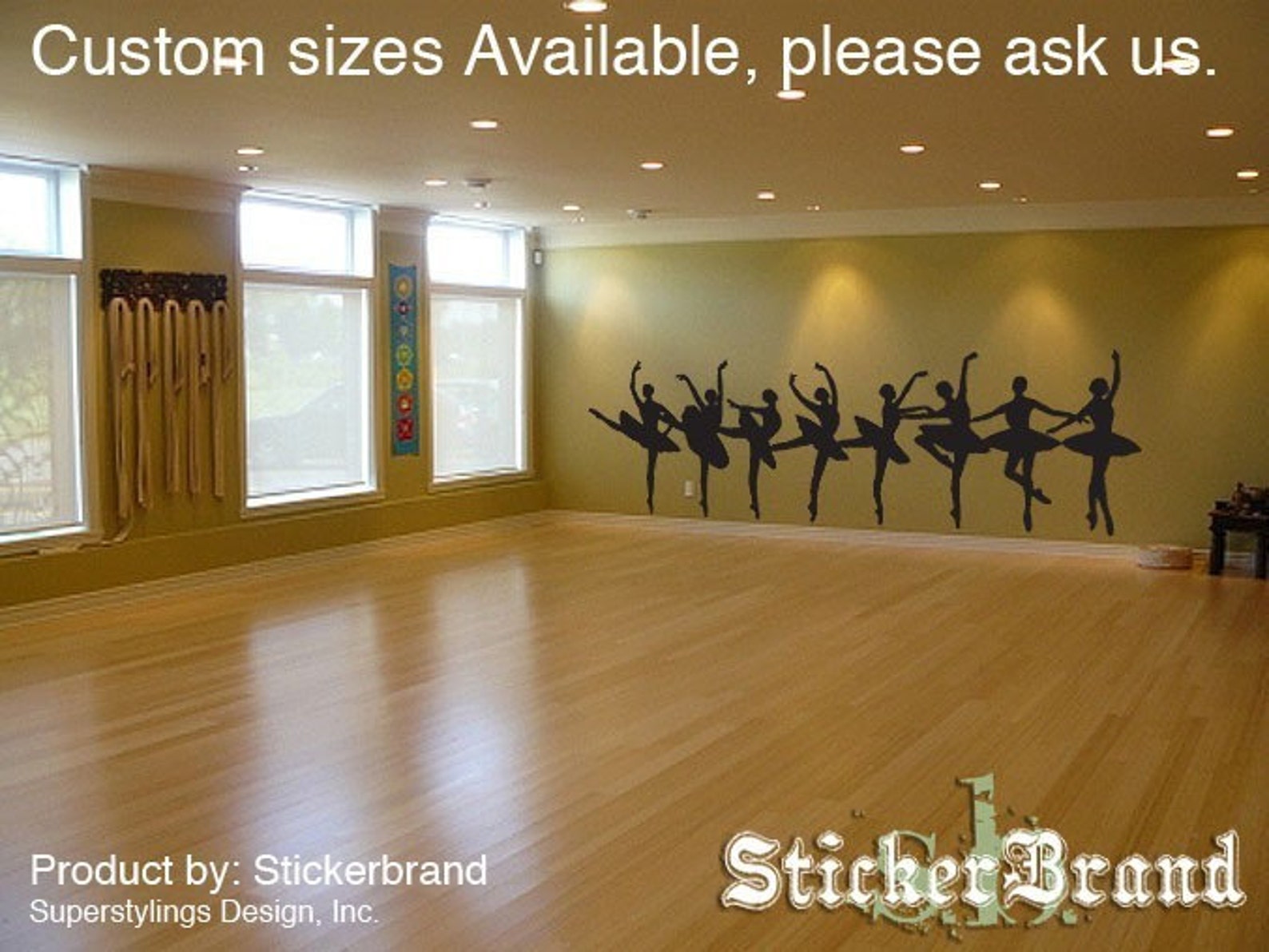 Vinyl Wall Decal Sticker Ballerina Dancers Ballet 378B - Etsy