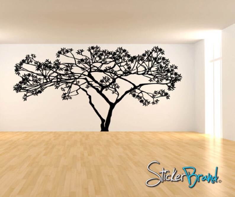 Wide Tree Wall Decal Sticker. Tree Branches Spread Wide to - Etsy