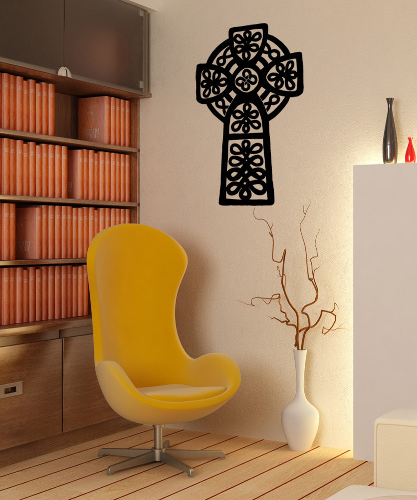 Vinyl Wall Decal Sticker Celtic Cross Osmb622m - Etsy