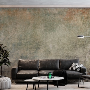 Rustic Concrete Wallpaper Wall Decor. Modern Minimalistic Self Adhesive ...