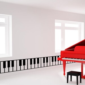Piano Keys Vinyl Wall Decal Sticker. Kid's Room Wall Decal. Music ...
