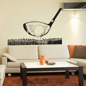 Golf Tee Wall Decal. Golf Course Wall Decor. Gift for Golfer. Golf Wall ...