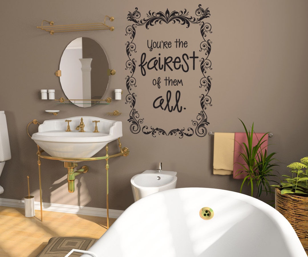 Vinyl Wall Decal Sticker Mirror Mirror on the Wall Osdc619s - Etsy