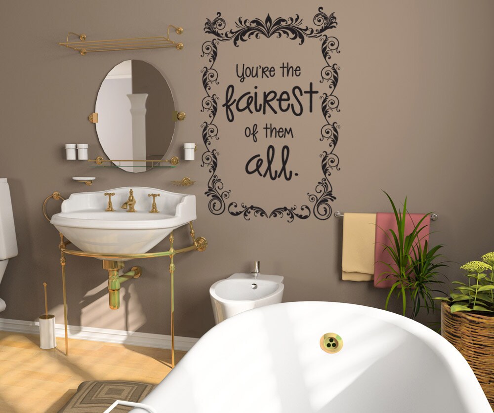 Vinyl Wall Decal Sticker Mirror Mirror on the Wall OSDC619s | Etsy