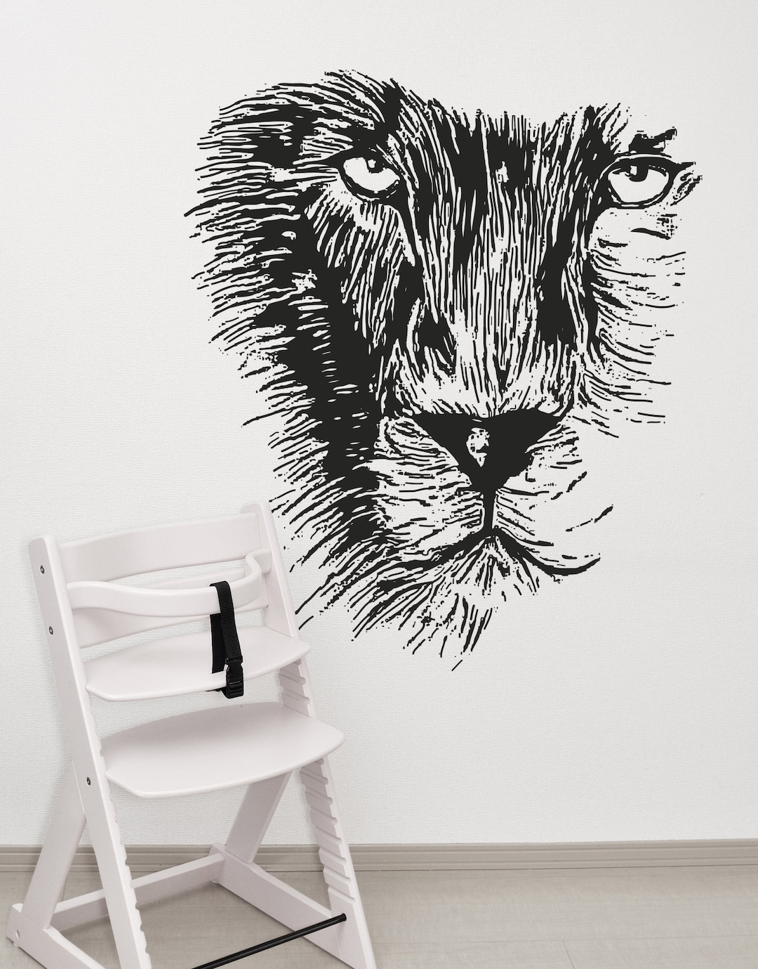 Lion Face Wall Decal Sticker. Perfect for the King's Room or Office ...